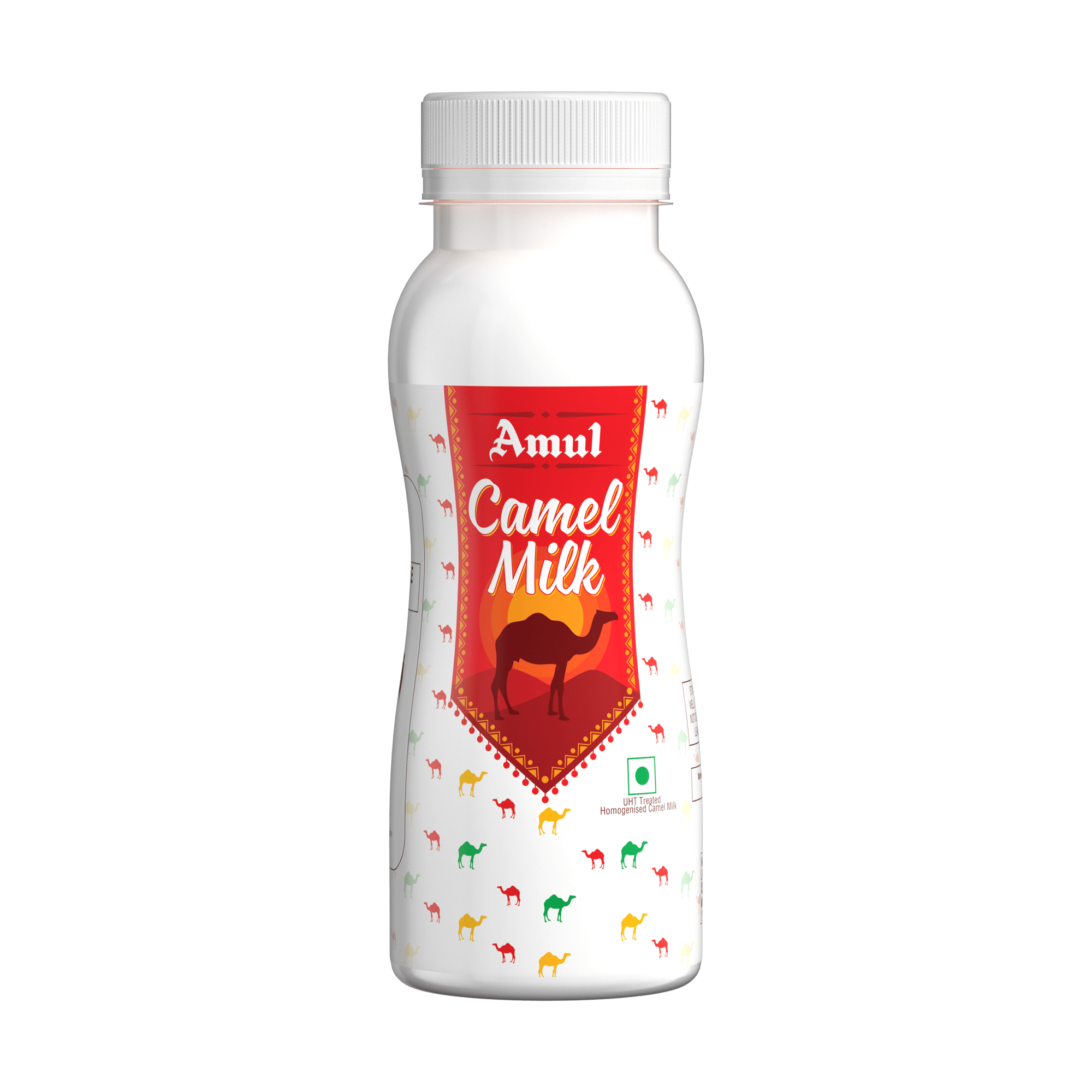 Amul Camel Milk Bottle, 200 mL | Pack of 8