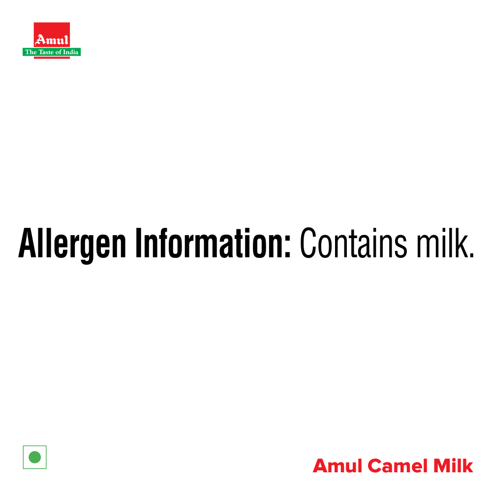 Amul Camel Milk Bottle, 200 mL | Pack of 8