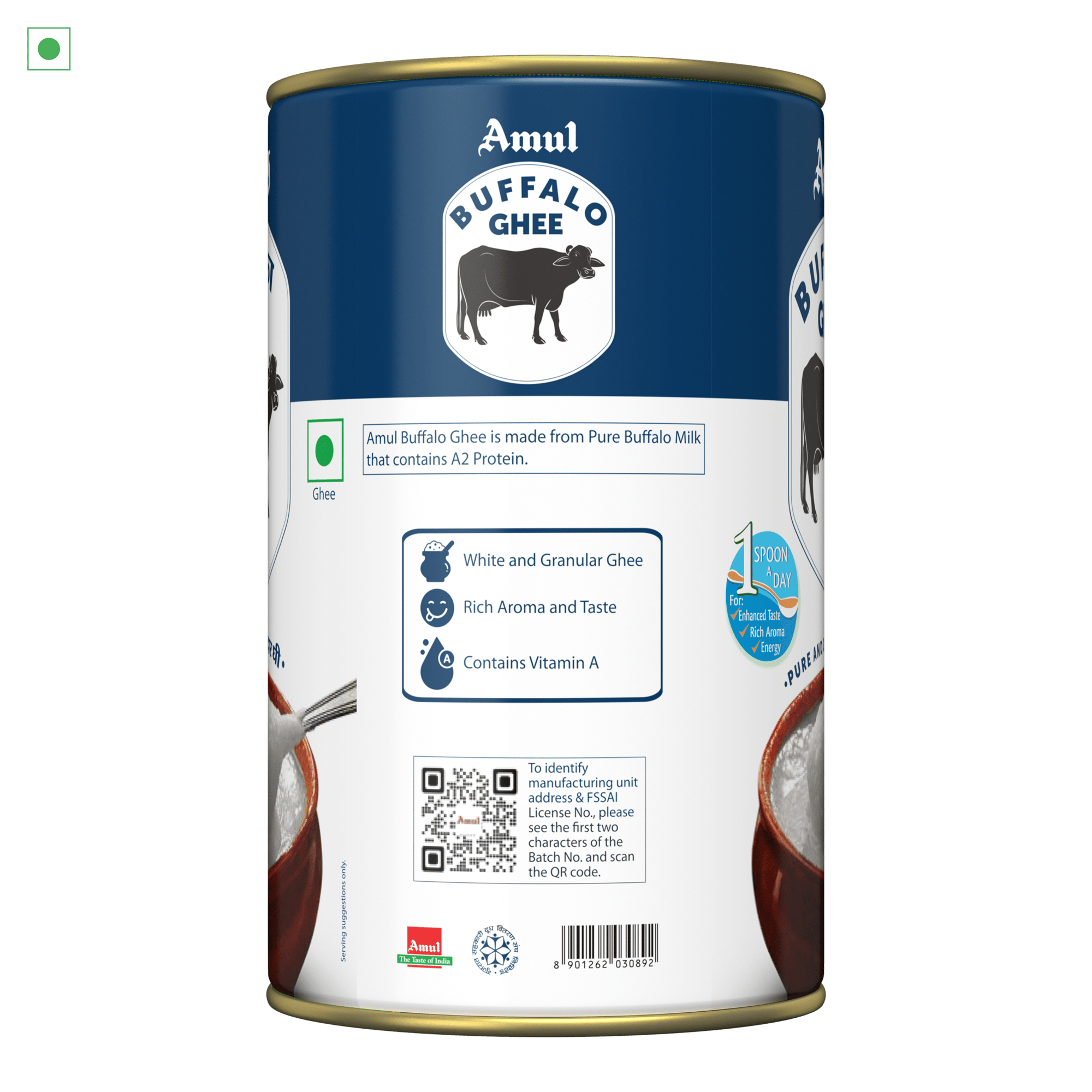 Amul Buffalo Ghee Tin, 1 L