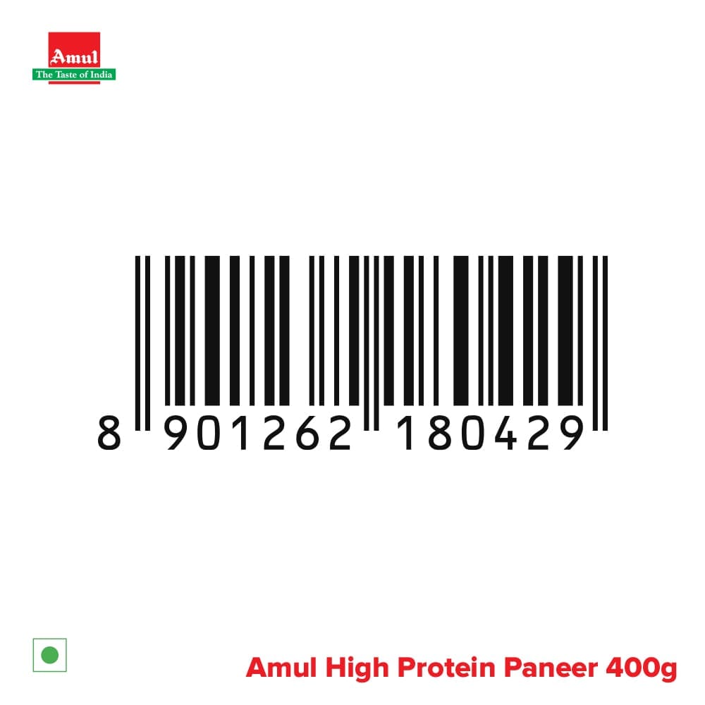 Amul High Protein Paneer, 400 g | Pack of 24